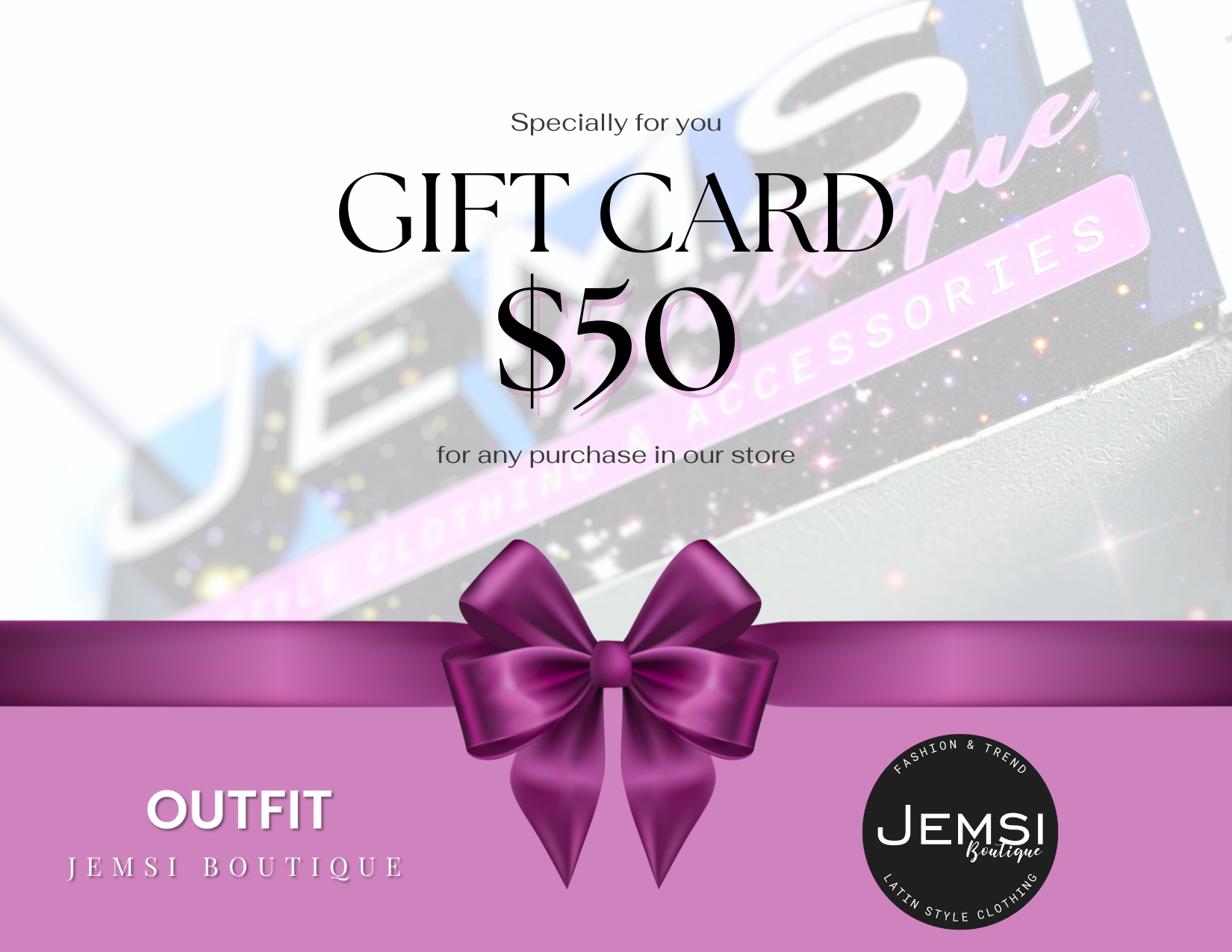 Gift Card – JEMSI Boutique